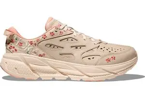 Hoka One One Clifton L Vibrant Bloomin Sneakers - Vanilla/dry Clay