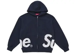 Supreme Logo Zip-up Hooded Sweatshirt