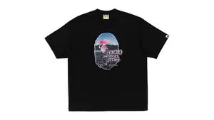 A BATHING APE Cityscape Ape Head Relaxed Fit Tee Shirt - Black