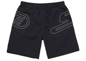 Supreme Big Logo Nylon Short - Black