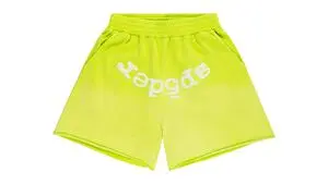SP5DER Og Web V2 Sweatshort - Acid Green