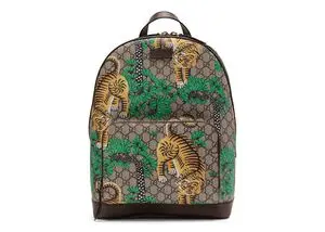 Gucci Gg Supreme Monogram Tiger Print Backpack