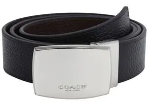 COACH® Wide Plaque Reversible Belt - Black/brown
