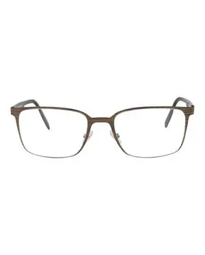 Maui Jim Square Frame Optical Frames - Wood Grain Black Transparent (mjo2103/80m)