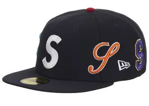 Supreme S Logo 59fifty Fitted Cap - Navy Blue