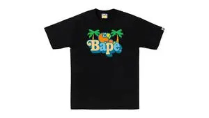 A BATHING APE Colors Milo On Summer Tee Shirt - Black