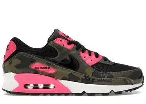 Nike Air Max 90 Camo Pack Sneakers - Sequoia/black/hyper Pink