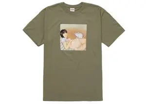 Supreme Mouse Tee Shirt - Olive