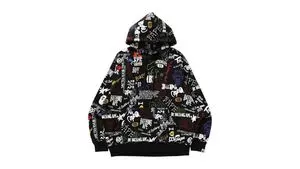 A BATHING APE Printed Pullover Hoodie