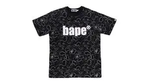 A BATHING APE Neon Camo Tee Shirt