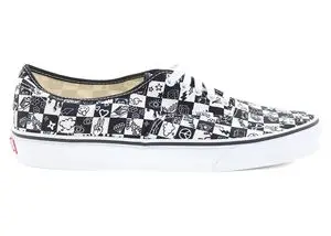 VANS Authentic Doodle Checkerboard Sneakers - Black/true White