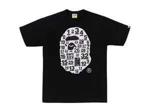 A BATHING APE 32nd Anniversary Big Ape Head Tee Shirt - Black