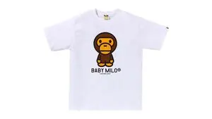 A BATHING APE Baby Milo Tee Shirt - White