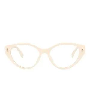 Fendi Acetate Cat Eye Optical Frames - Ivory Ivory Transparent (fe50020i/53/025)