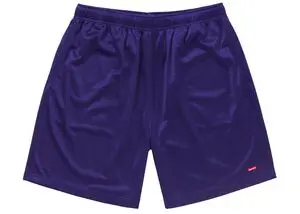 Supreme Small Box Baggy Mesh Short - Purple