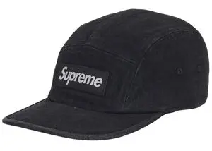 Supreme Denim Camp Cap - Black