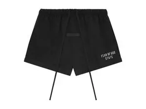 Fear Of God Essentials Heavy Jersey Running Shorts Black