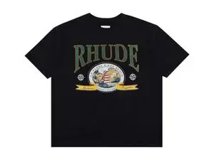 Rhude Monaco Regatta T-shirt - Vintage Black