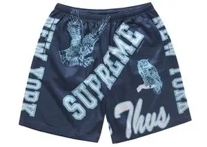 Supreme Varsity Mesh Short - Navy Blue