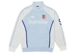 Supreme Zip Up Sweater - Light Blue