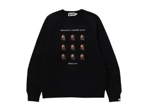 A BATHING APE Crewneck Sweatshirt - Black