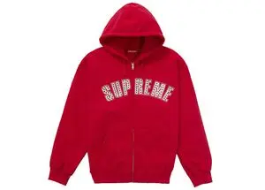 Supreme B.b. Simon Zip Up Hooded Sweatshirt - Red