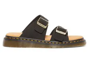 Dr. Martens Josef Suede Slide Sandals - Black