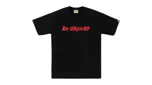 A BATHING APE Silicon Logo Tee Shirt - Black