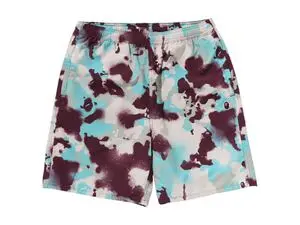 A BATHING APE Map Camo Beach Shorts - Multicolor