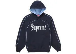 Supreme Curve Piping Hooded Sweatshirt