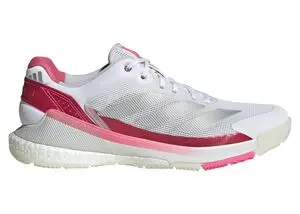Adidas Crazyquick Boost Padel Sneakers - Cloud White/silver Metallic/lucid Pink