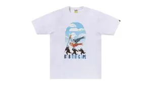 A BATHING APE Carp Streamer Bathing Ape Tee Shirt - White