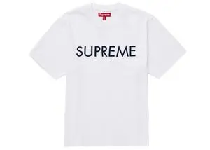 Supreme Capital Short Sleeve Top - White