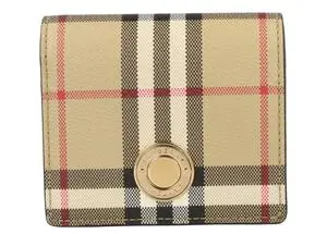 Burberry Small Check Bifold Wallet - Archive Beige
