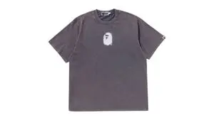 BAPE Pigment Print Ape Head Relaxed Fit Tee Shirt Charcoal