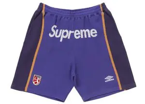 Supreme Umbro Knit Soccer Shorts - Purple