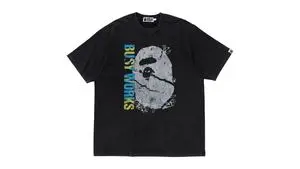A BATHING APE Garment Dye Relaxed Fit Tee Shirt - Black