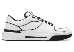 Dolce & Gabbana Low Top Lace-up Sneakers - White/black