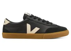 VEJA Volley Leather Sneakers - Black/pierre