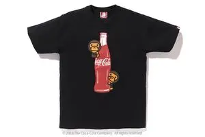 A BATHING APE Cocacola Milo Tee Shirt 4 - Black