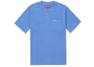 Supreme Short Sleeve Pocket Tee Shirt - Blue