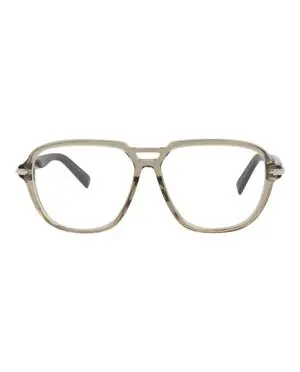 Dior Aviator Frame Acetate Optical Frames - Beige Black Transparent (dm50007i/57/059)