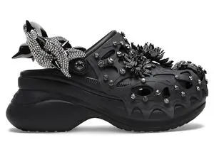 CROCS Classic Bae Clog With Swarovski Embellishments - Black
