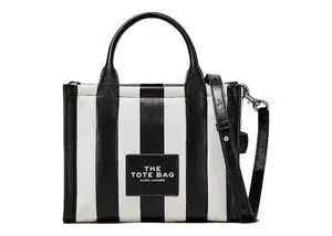 Marc Jacobs The Striped Small Tote Black/white