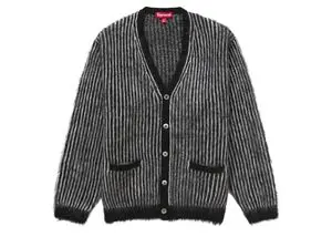 Supreme Supreme 2Tone Mohair Cardigan - Black