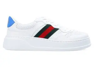 Gucci Chunky Gg Web Sneakers - White/green