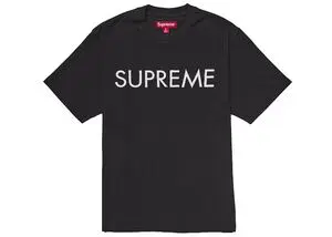 Supreme Capital Short Sleeve Top - Black