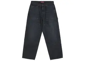 Supreme Worn Double Knee Painter Pant - Black