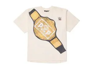 HELLSTAR Wrestlemania P2p Heavyweight Championship T-shirt - Cream White