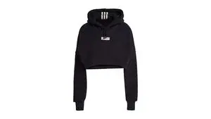 Adidas Cropped Hoodie - Black